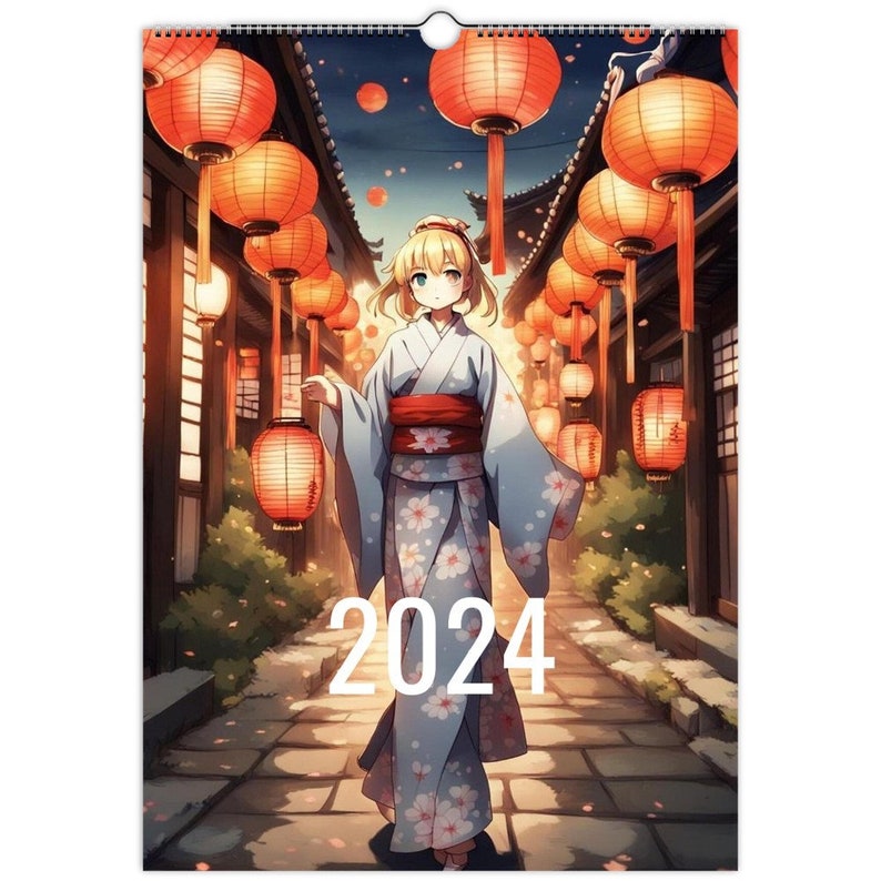 Japanese Anime Style Calendar, Wall Calendars - Etsy