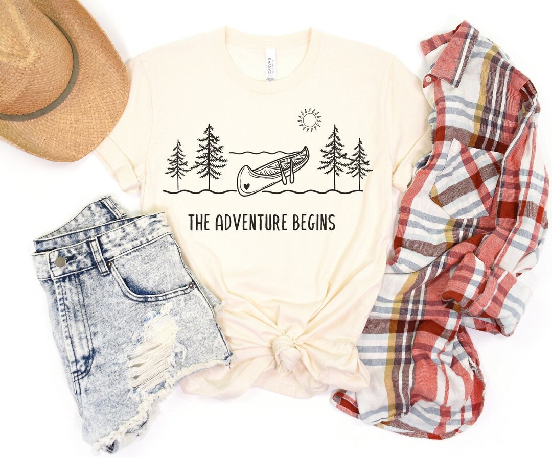 Custom Canoe Shirt, Adventure Shirt, Camping Shirt, Personalized Canoe ...