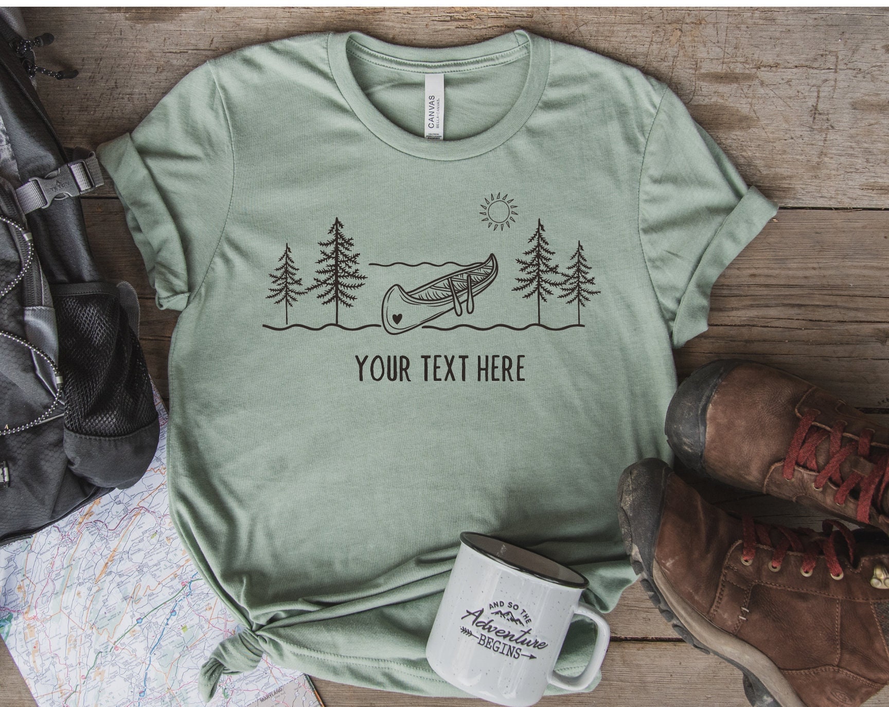 PERSONALIZED CANOE SHIRT, Canoe Tshirt, Adventure Shirt, Camping Shirts ...