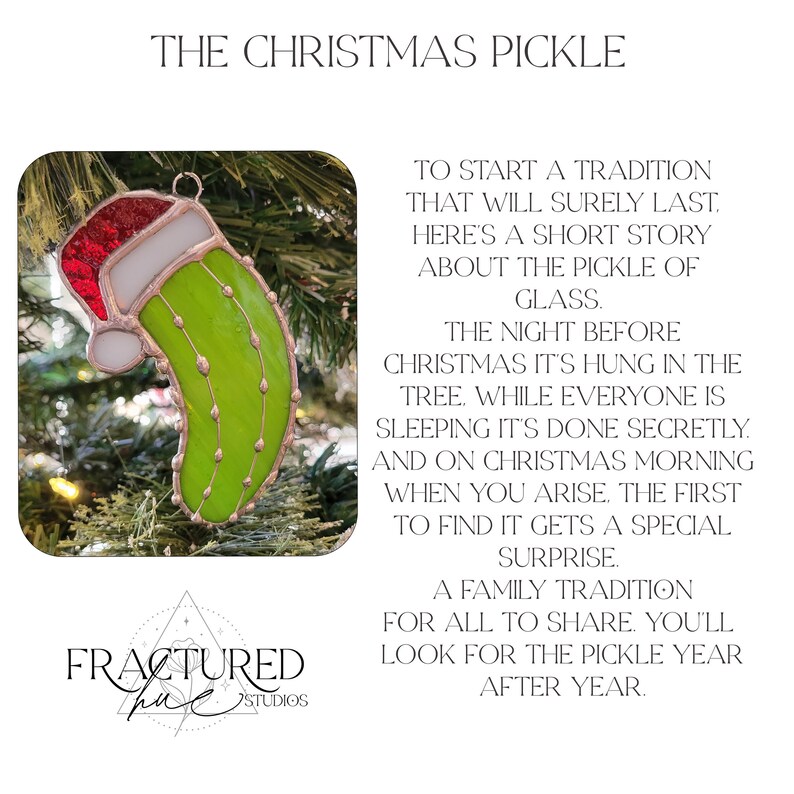 Stained Glass Christmas Pickle Ornament - Etsy