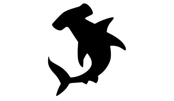 Hammerhead Solid or Outline Vinyl Sticker - Etsy