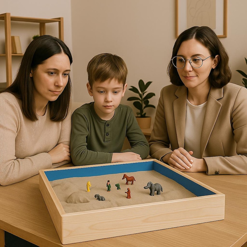 Jungian Sand Tray Table: Montessori Sensory Play - Dora Kalff Inspired ...