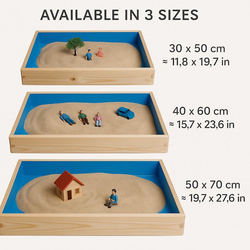 Jungian Sand Tray Table: Montessori Sensory Play - Dora Kalff Inspired ...