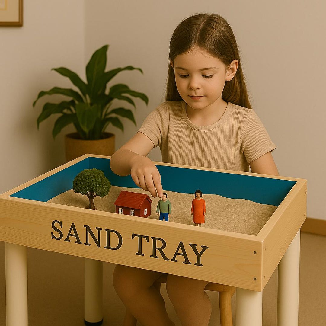Jungian Sand Tray Table: Montessori Sensory Play - Dora Kalff Inspired ...