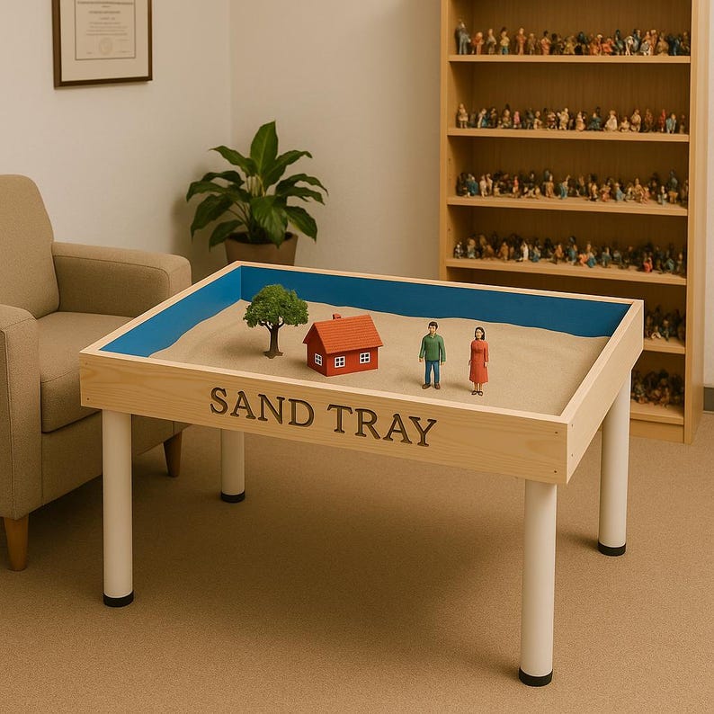 Jungian Sand Tray Table: Montessori Sensory Play - Dora Kalff Inspired ...