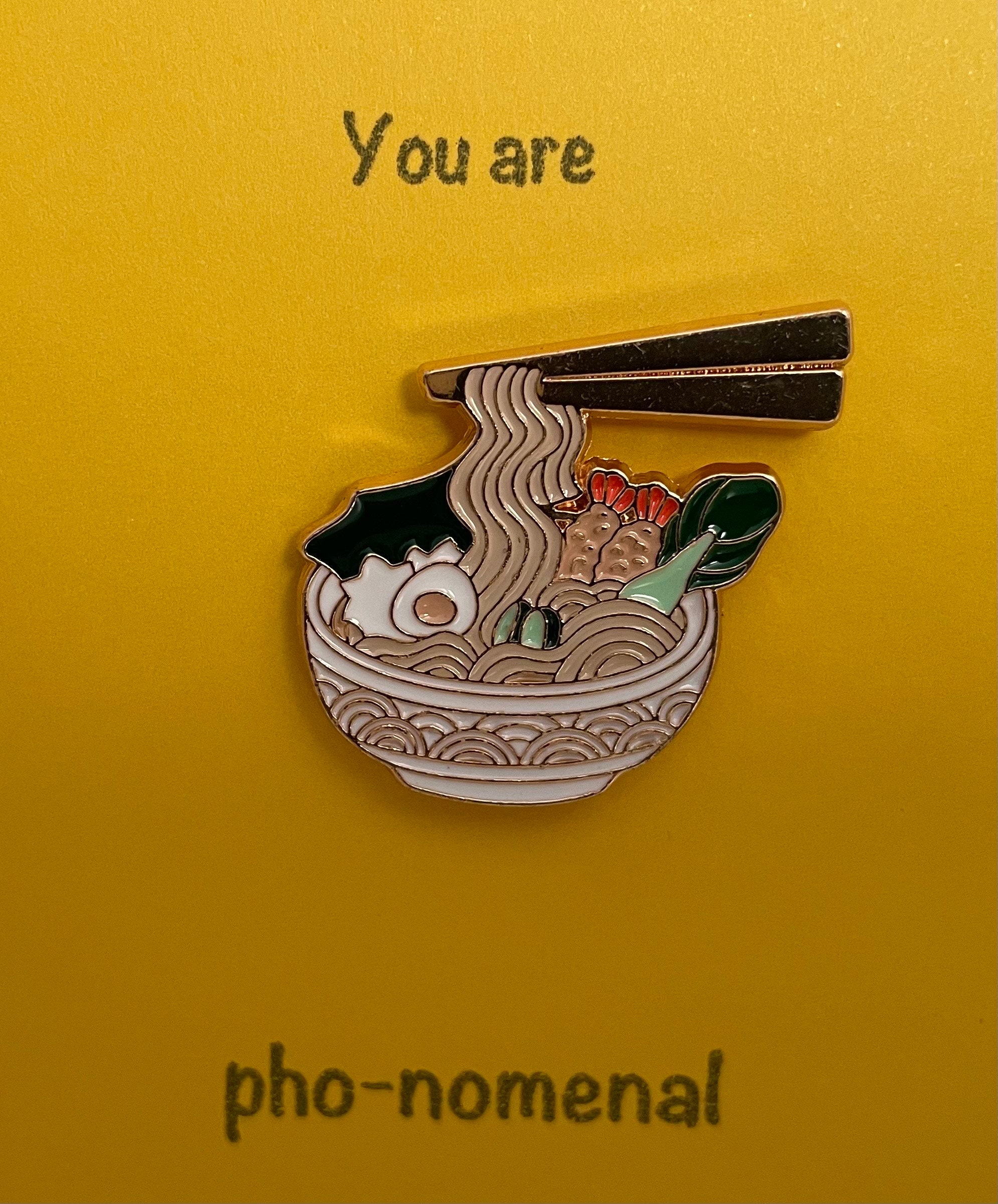 Pho-nomenal Card With Enamel Pin - Etsy