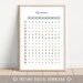 KOREAN HANGUL Writing Practice Sheet Printable Handwriting Page Grid ...