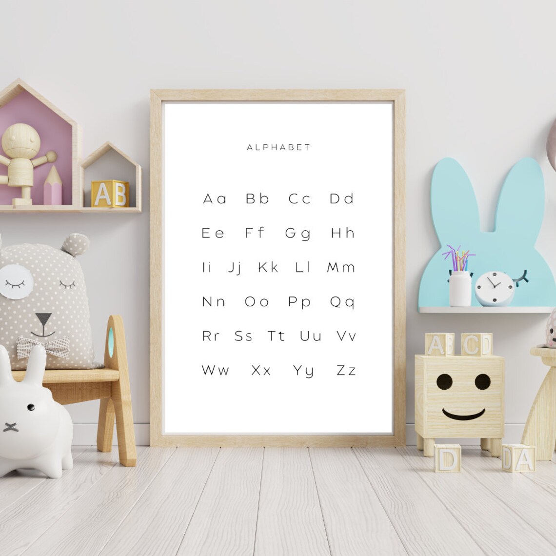 Alphabet Print | Wall Art | Printable Educational Prints for Kids ...