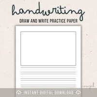 Customized Wide Ruled Dotted Paper for Kids – Digital Download ...
