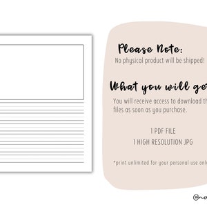 DRAW and WRITE Handwriting Practice Paper | Kids Journal Printable ...