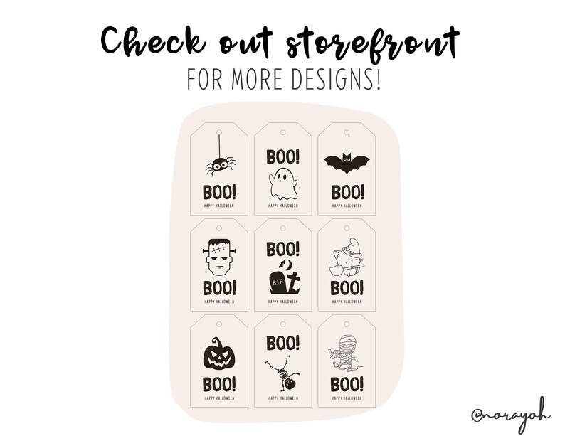 BOO! Mummy - Happy Halloween Printable | Gift Tag | Favor Goodie Bag ...
