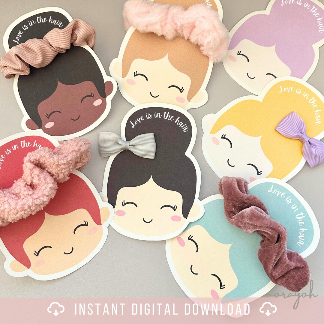 LOVE is in the HAIR Party Gift | Birthday | Scrunchy Scrunchie | Cute ...