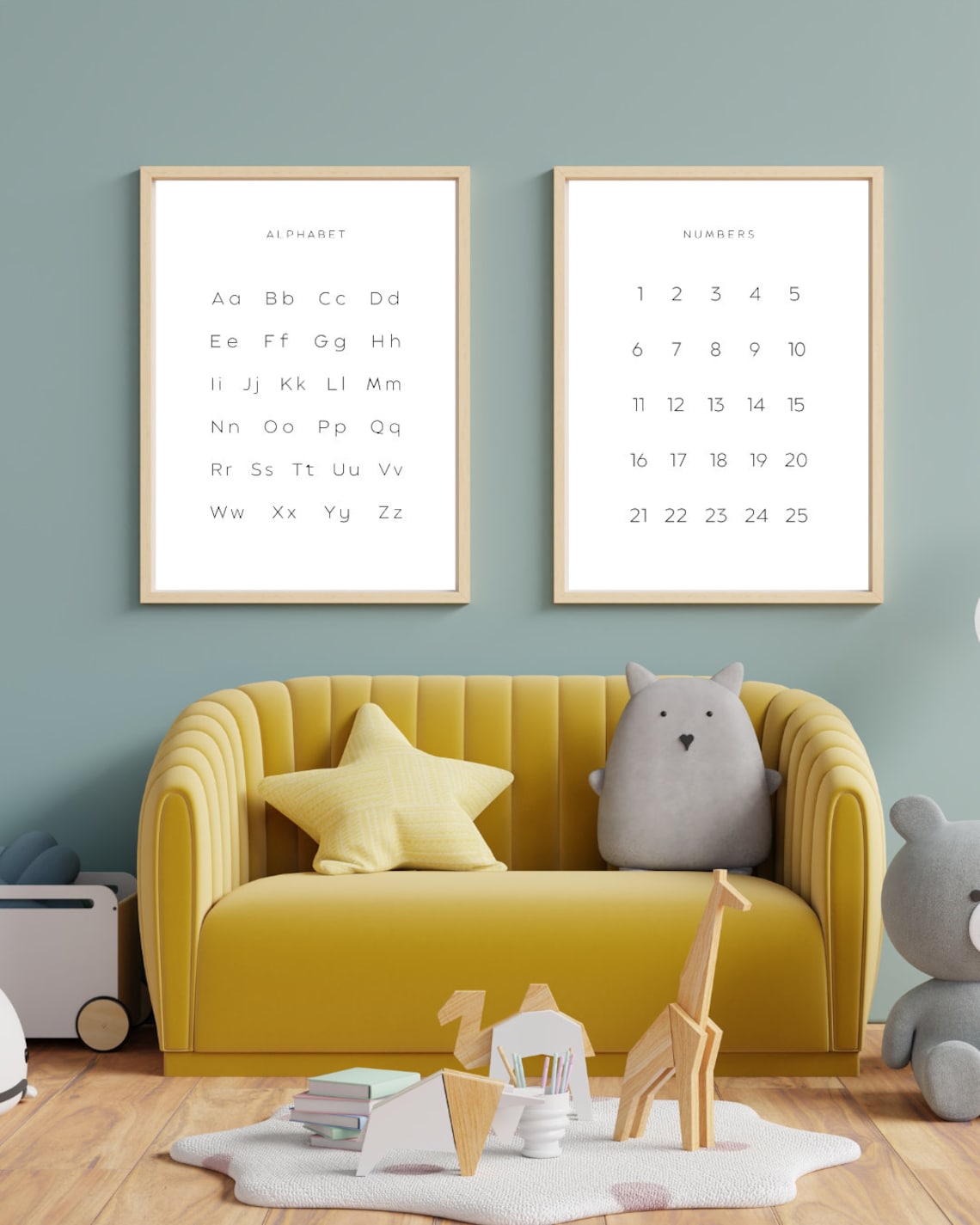 Numbers Print | Wall Art | Printable Educational Prints for Kids ...