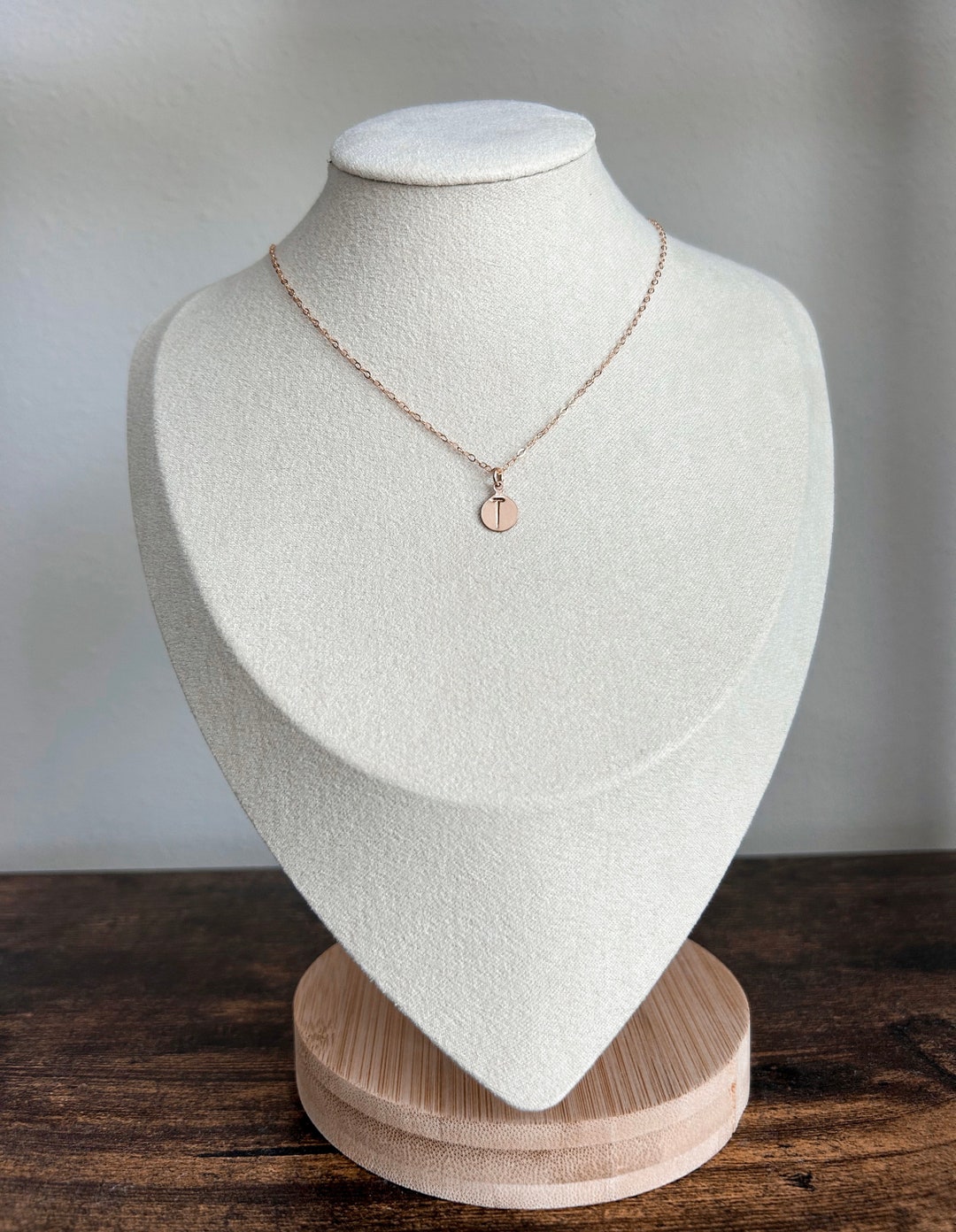 Gold Letter T Necklace - Etsy