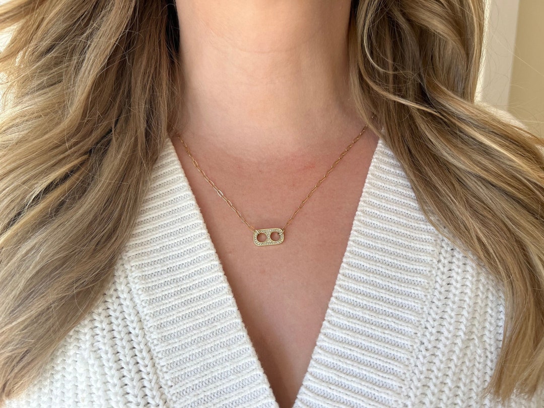 Gold Soda Tab Necklace - Etsy