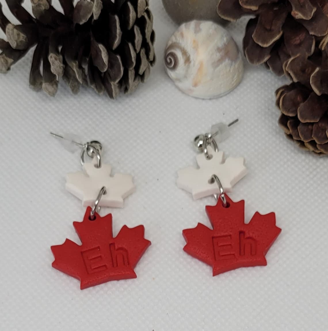 Canada Maple Leaf Earrings Canada Day Earrings Handmade Polymer Clay ...