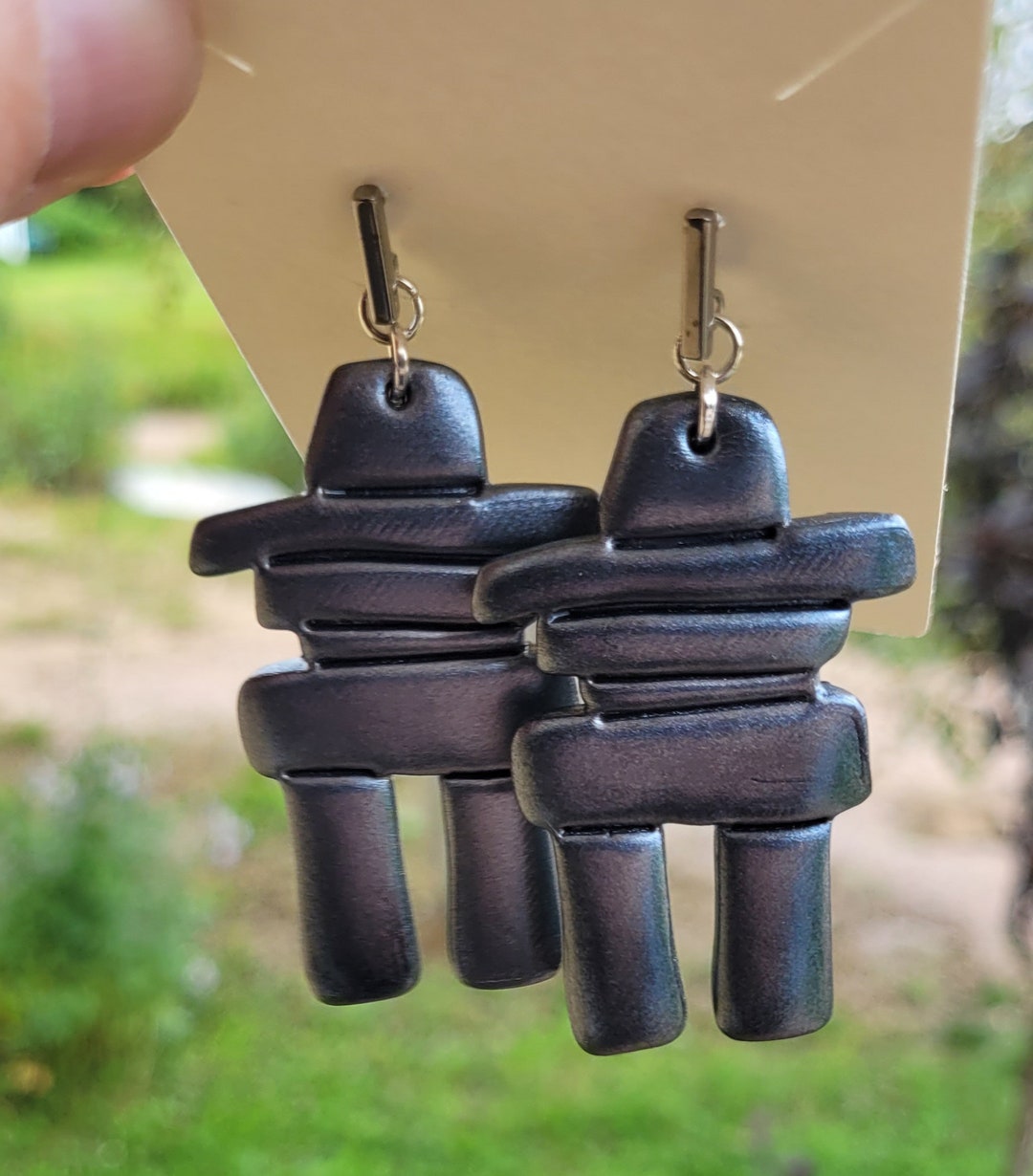 Inukshuk Earrings Landmark Stone Marker Human Likeness Traditional ...