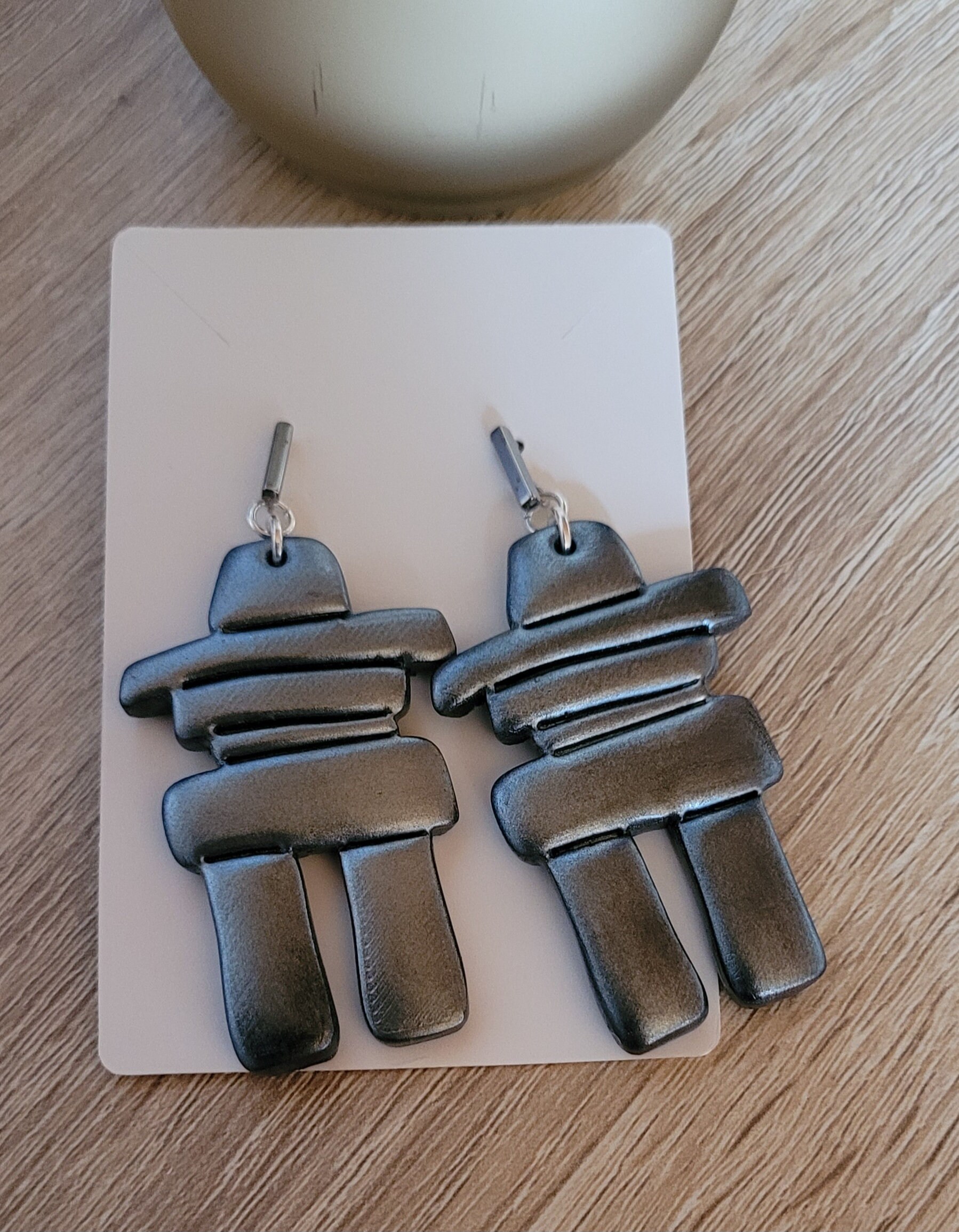 Inukshuk Earrings Landmark Stone Marker Human Likeness Traditional ...