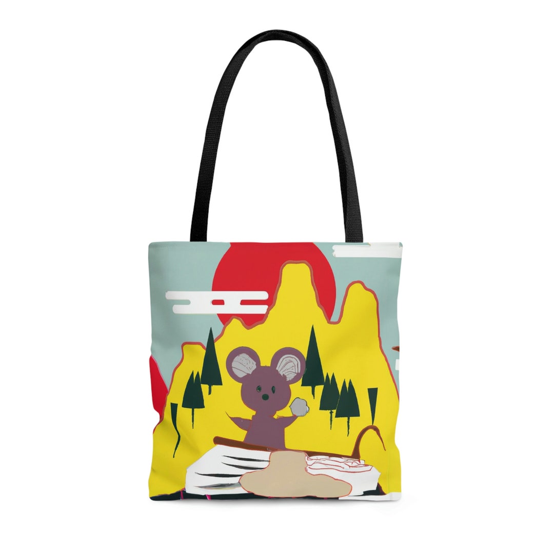 Mountain Mouse Tote Bag in Ukiyo-e - Etsy