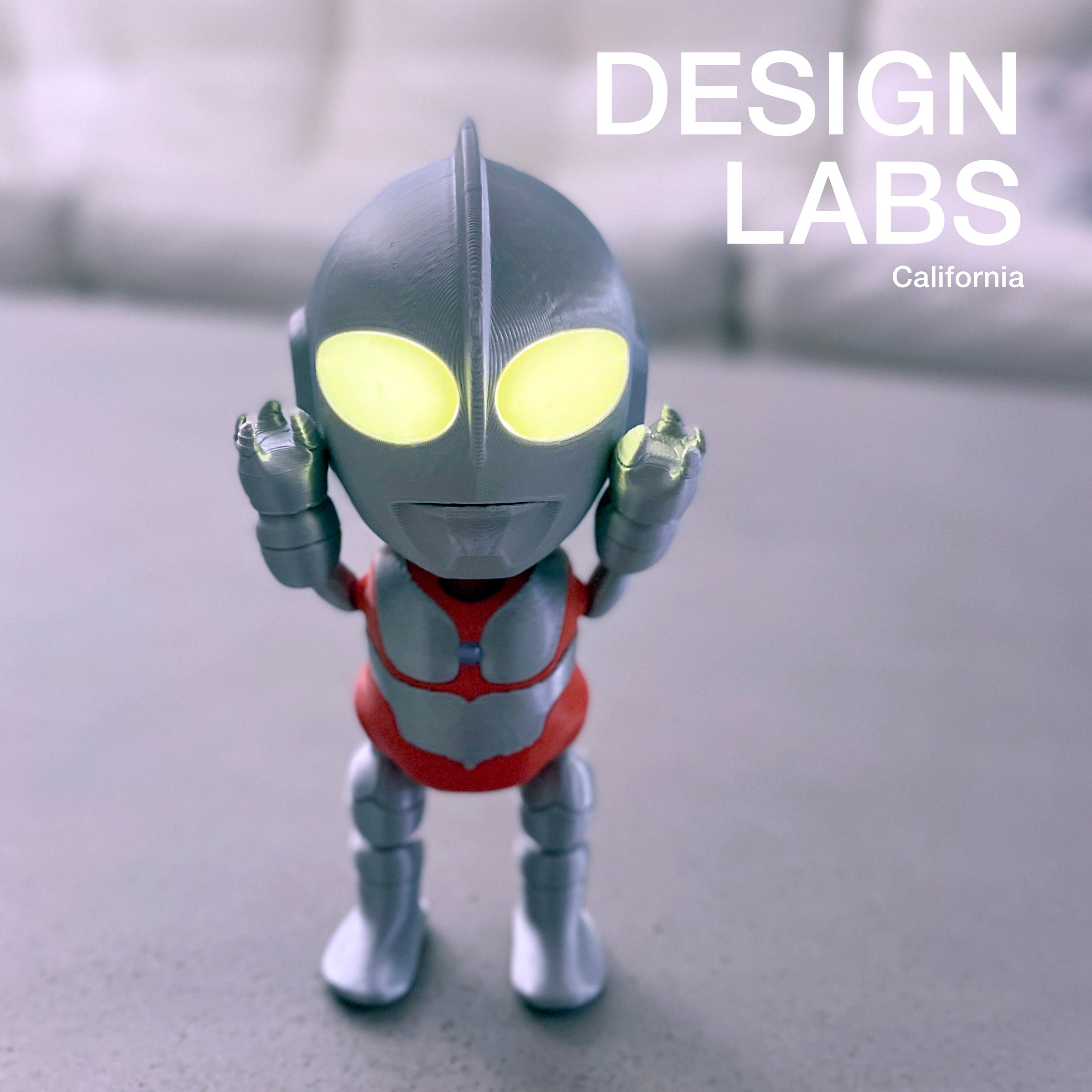 Ultraman Inspired Toy Figure, 7 Inches Tall Collectible hand Made, LED ...