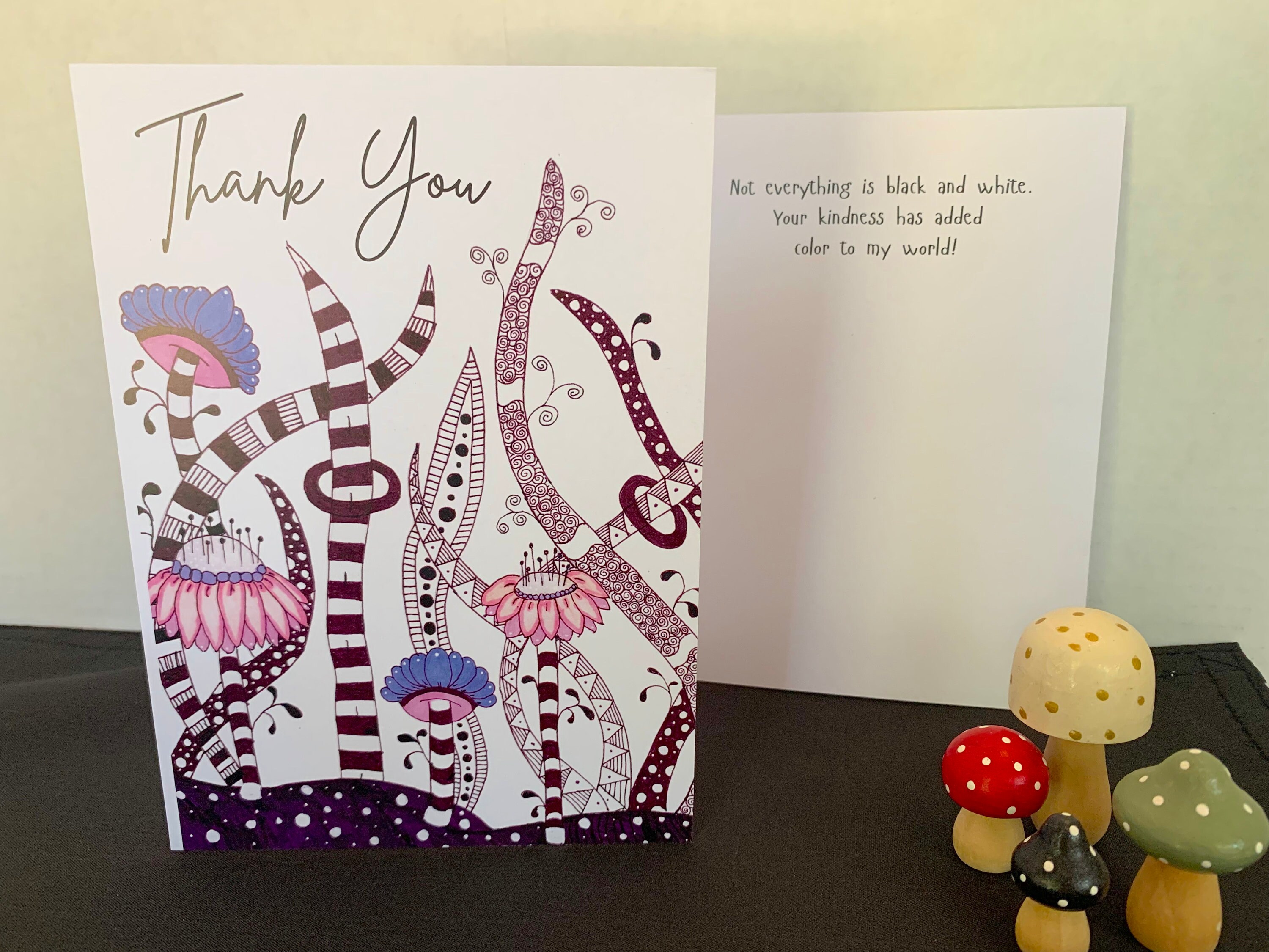 Whimsical Thank You Card for a Special Friend. Your Kindness Has Added ...