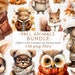 MEGA BUNDLE Autumn Animals Clipart | Fall Animals With Scarf Clipart ...
