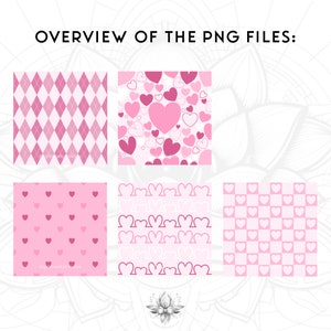 Basic Patterns: Pink & Berry Valentine's Day Seamless Patterns Heart ...