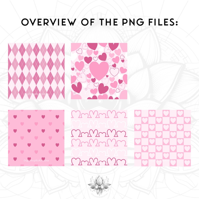 Basic Patterns: Pink & Berry Valentine's Day Seamless Patterns | Heart ...