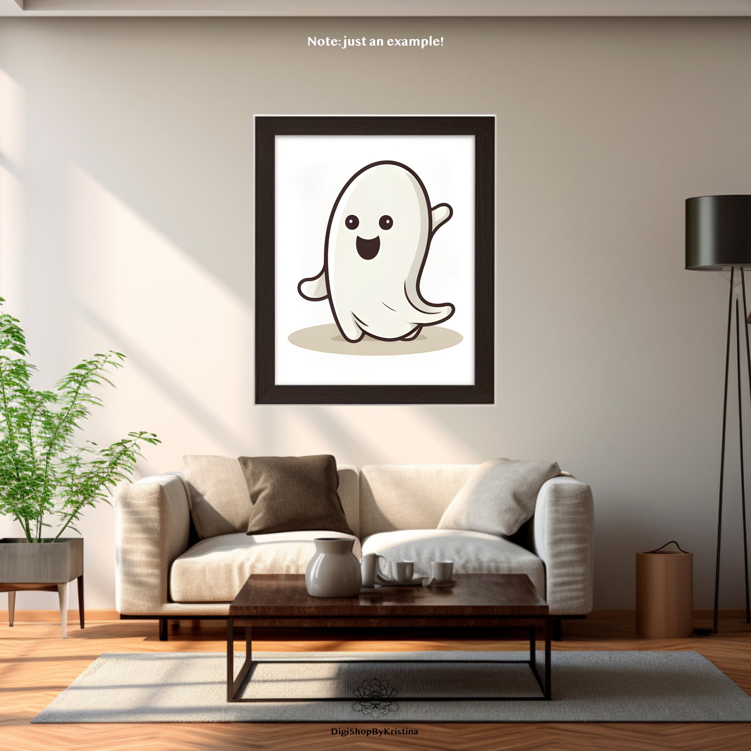 Cute Little Weird Ghosts Clipart Retro Ghosts Graphics - Etsy