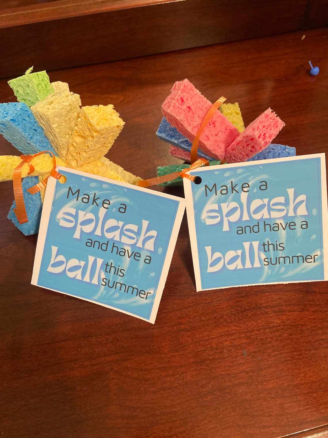 Editable Summer Splash Canva Template Vibrant End of the Year Gift Tag ...