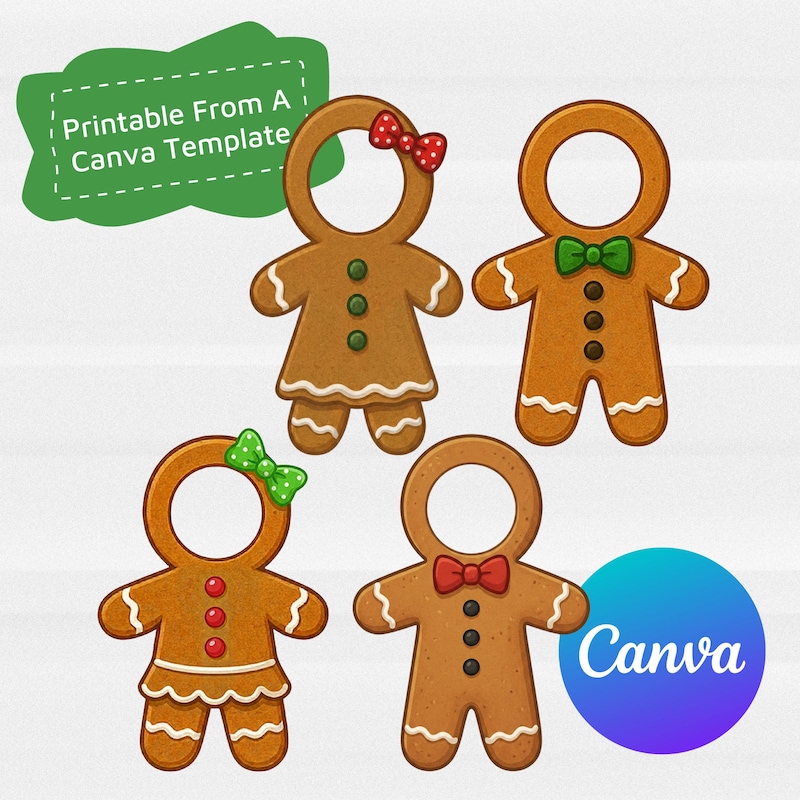 Grinch Gingerbread Man Template - Etsy
