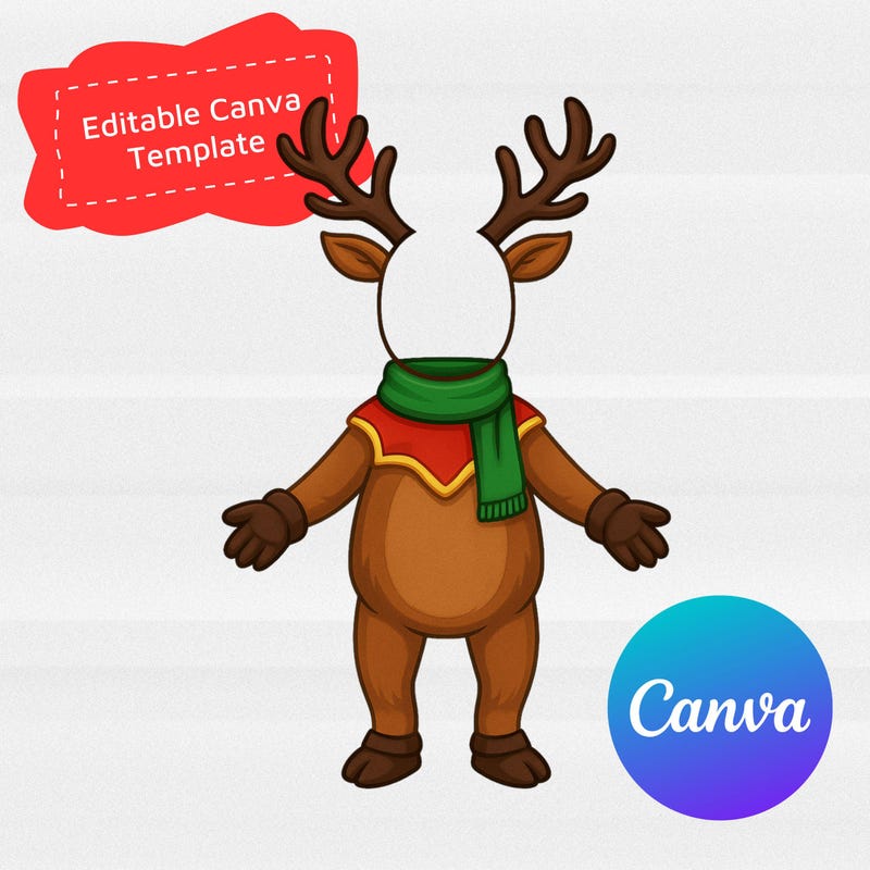 Reindeer Cutout Crafts - Etsy