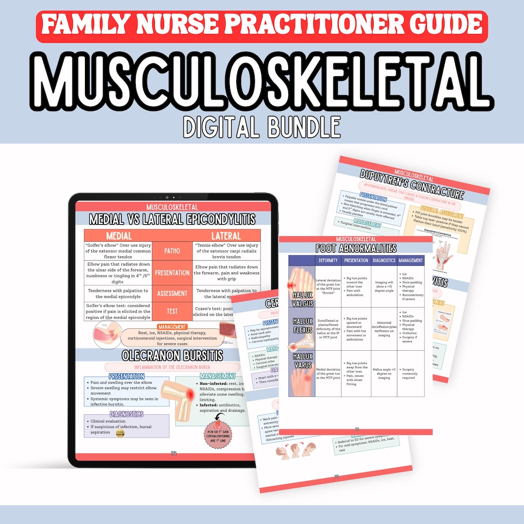 Musculoskeletal Family Nurse Practitioner Study Guides ...