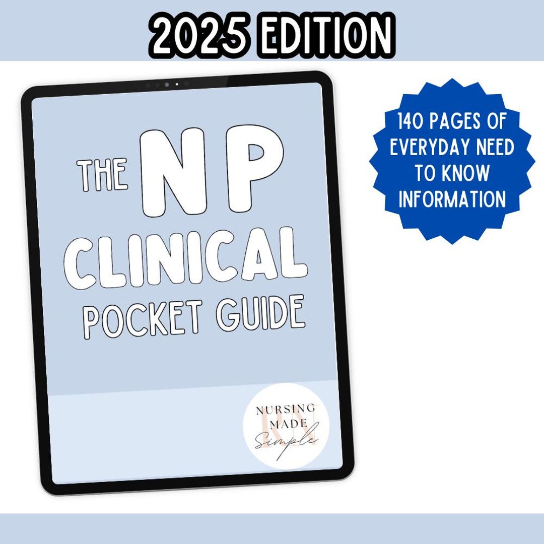 Digital Family Nurse Practitioner Clinical Pocket Guide/fnp Student ...