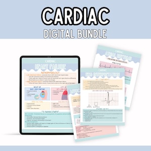 Cardiac Nursing Notes/cardiac NCLEX Review/cardiology Notes/ekg ...