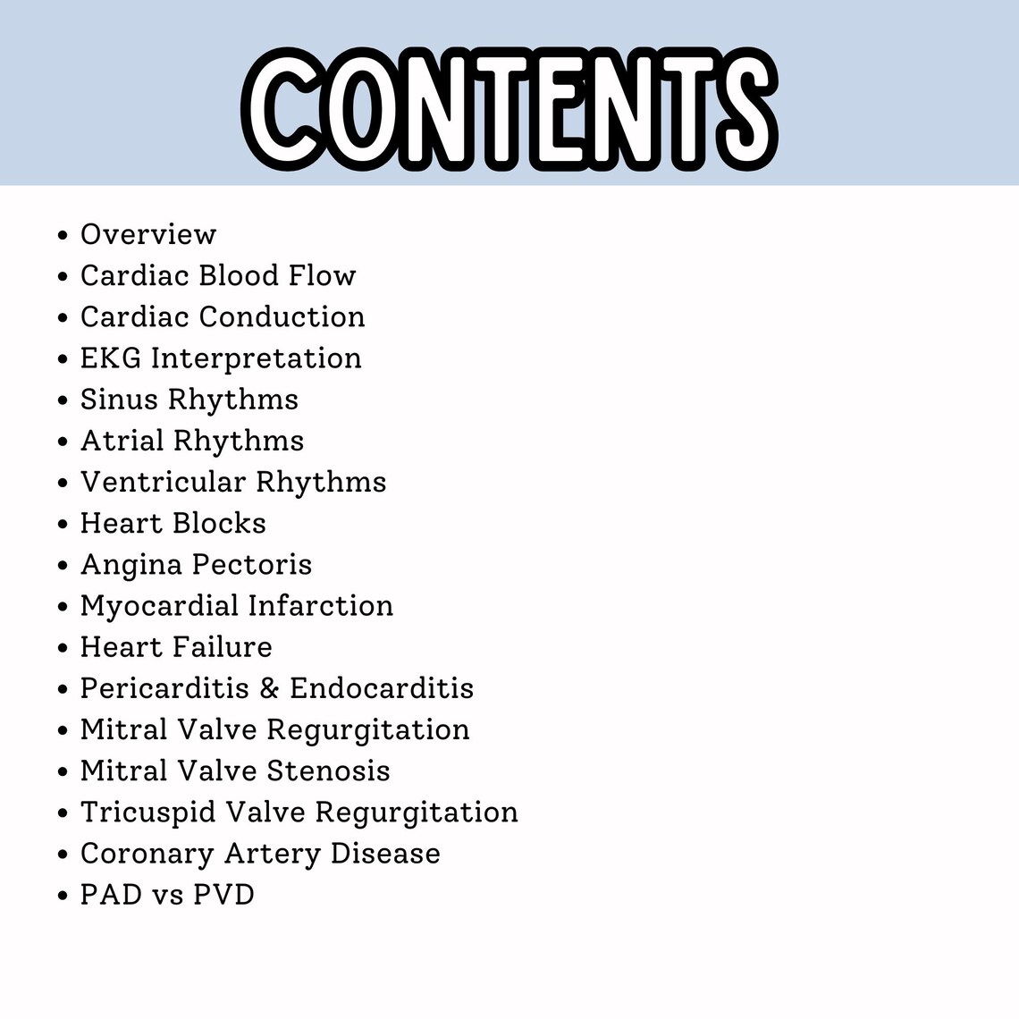 Cardiac Nursing Notes/cardiac NCLEX Review/cardiology Notes/ekg ...