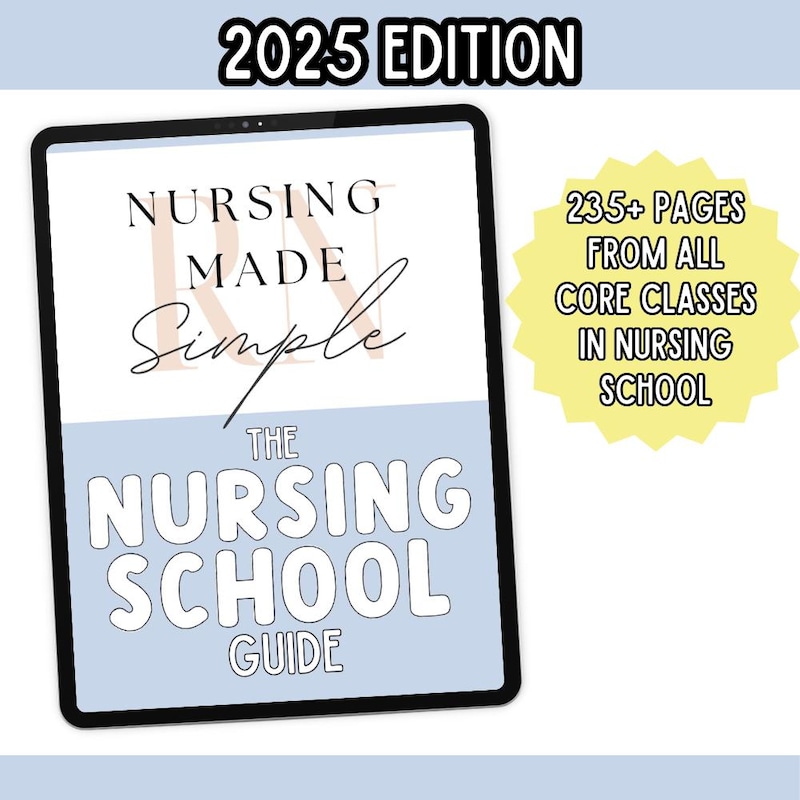 Nursing Study Guides - Etsy