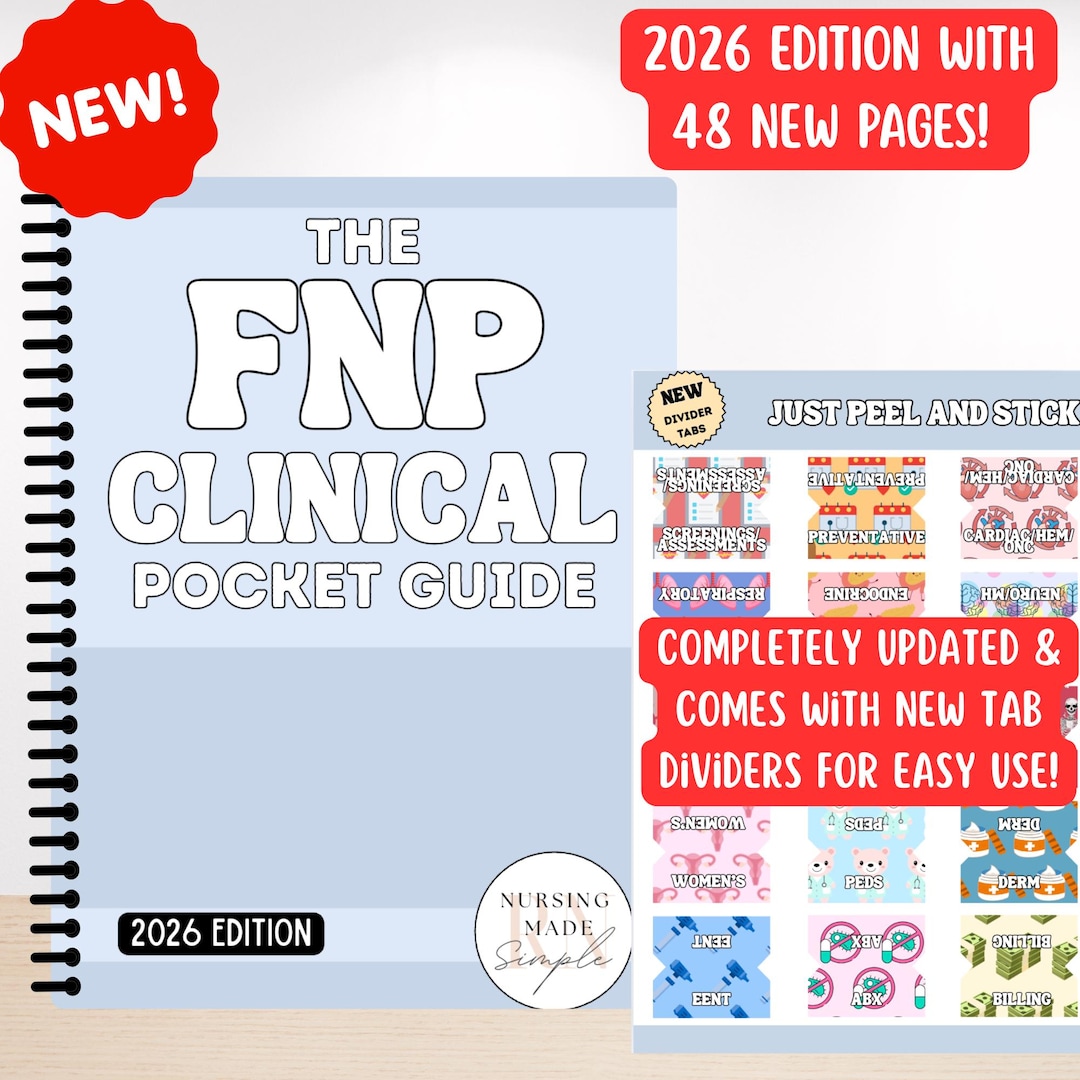 NEW 2026 Edition FNP Clinical Pocket Guide| Family Nurse Practitioner ...