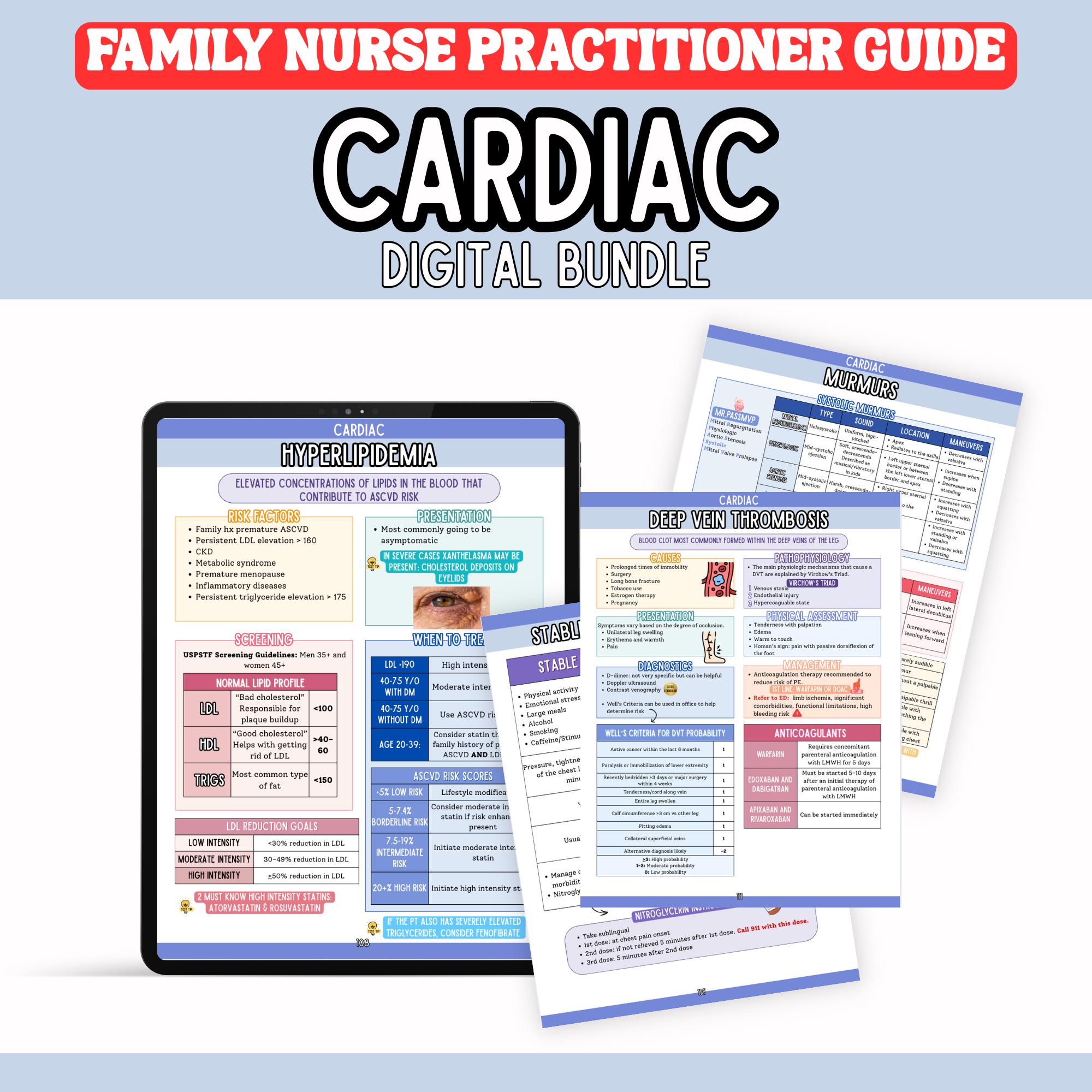 Cardiac Family Nurse Practitioner Study Guides | Cardiology FNP Study ...