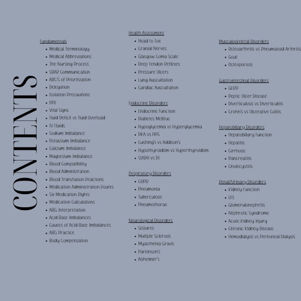 PDF Copy Nursing Made Simple RN Comprehensive Nursing School - Etsy