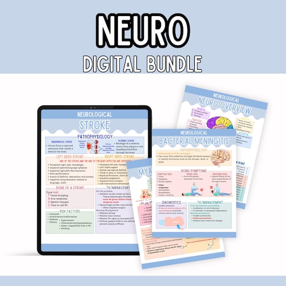 Nursing Neuro Nclex Neurological Nursing Notes Printable Summary Of