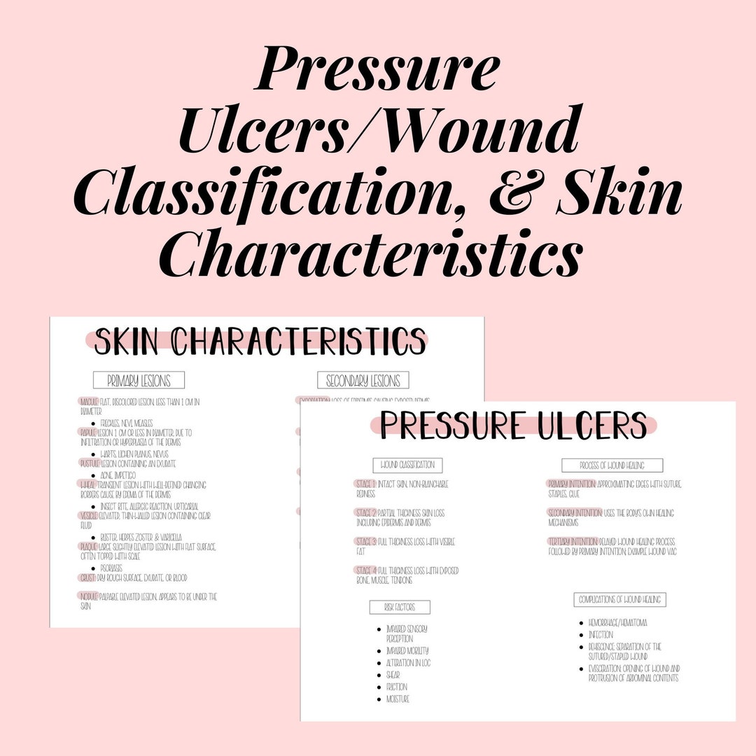 Pressure Ulcers/wound Classification/skin - Etsy