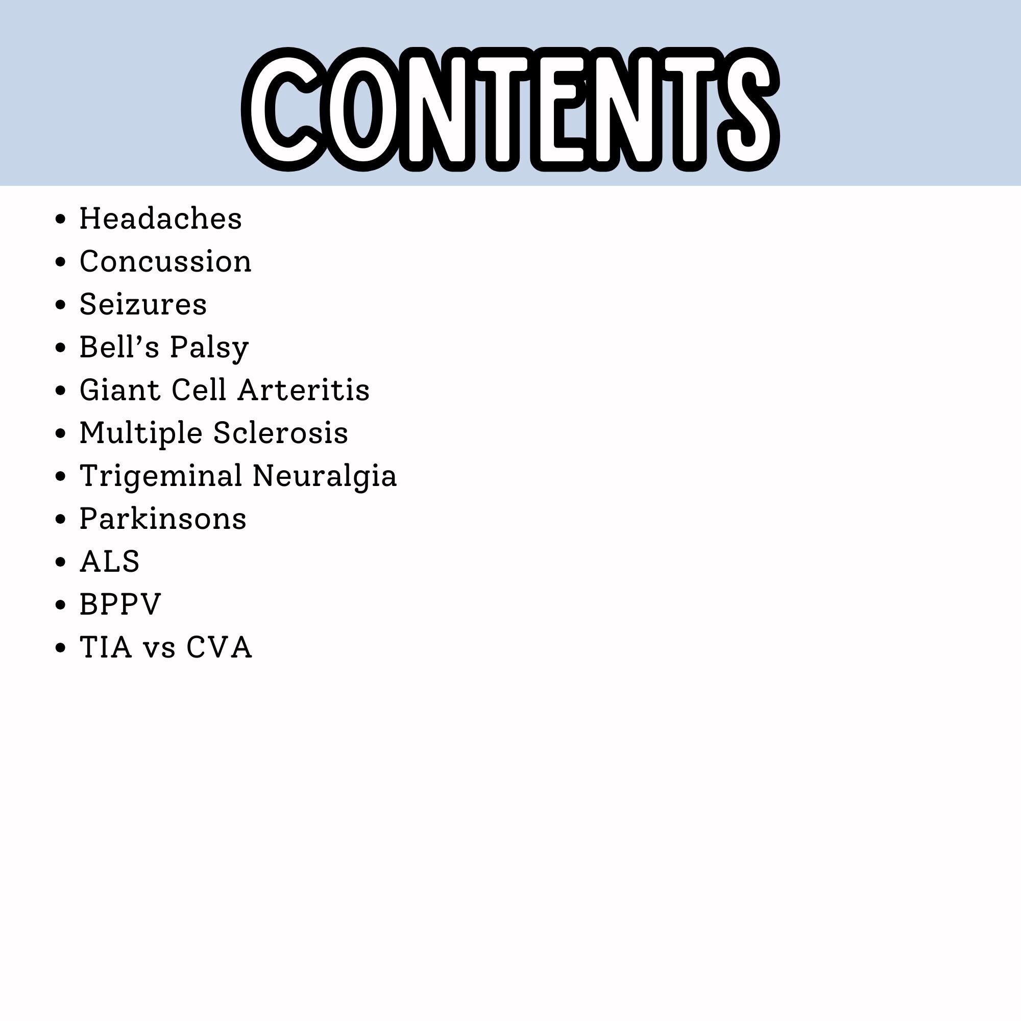 Neurologic Family Nurse Practitioner Study Guides | Neuro FNP Study ...