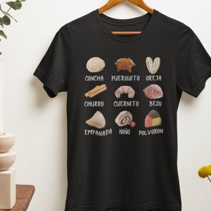 Pan Dulce Chart Shirt, Mexican Shirt, Concha Shirt, Latina Shirt ...
