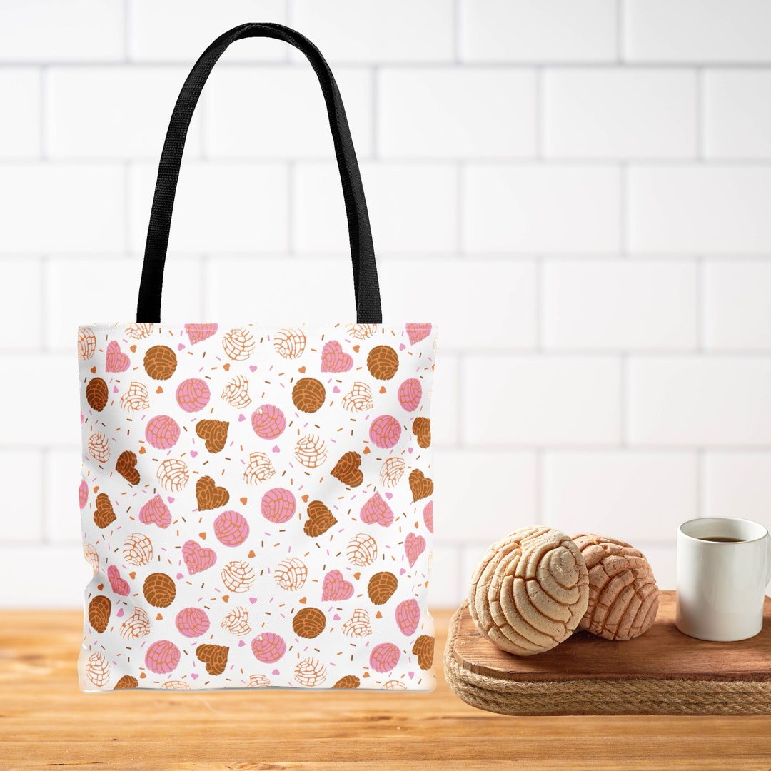 Pan Dulce Tote Bag, Heart Concha Bag, Mexican Sweetbread Tote, Latina ...