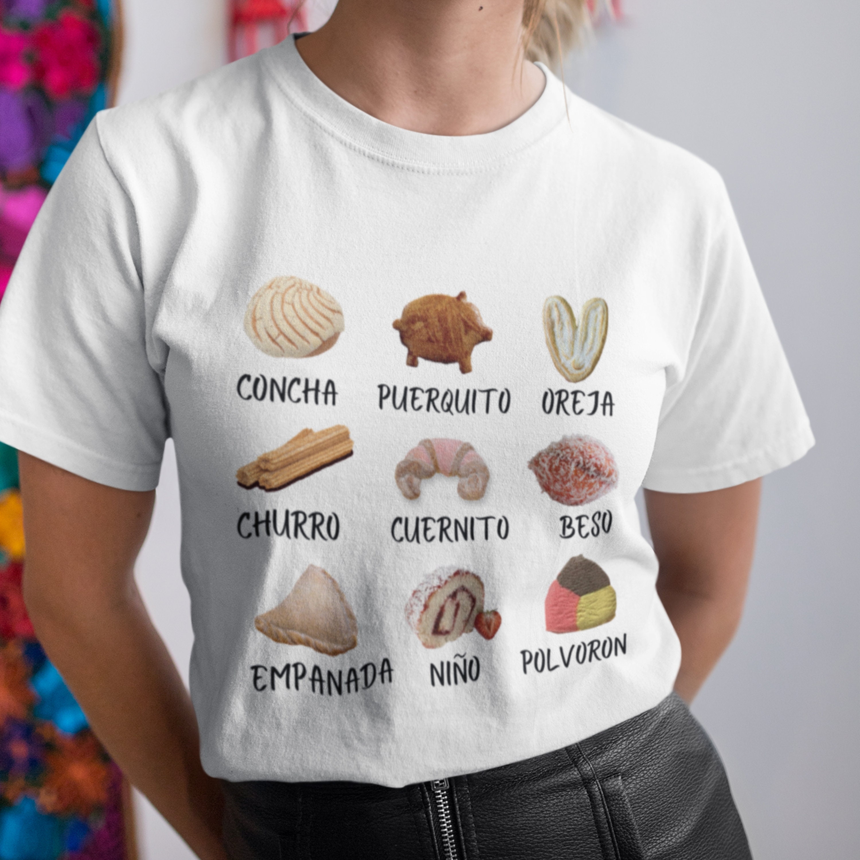 Pan Dulce Chart Shirt Mexican Shirt Concha Shirt Latina - Etsy