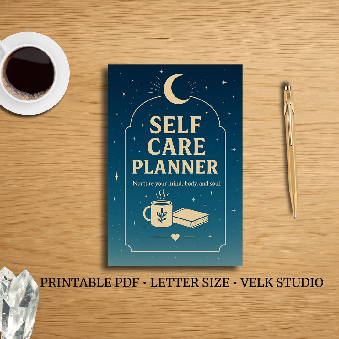 Self-care Digital Planner • Printable Wellness Tracker • Daily Habits ...