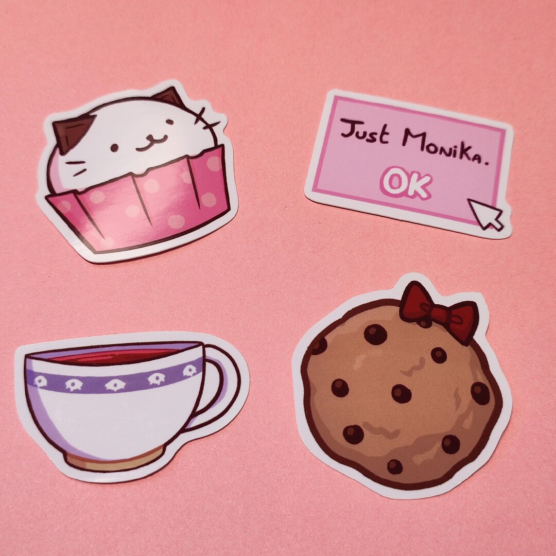 Doki Doki Literature Club DDLC Themed Stickers - Etsy