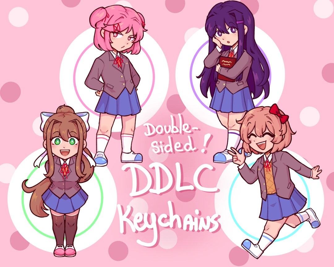 Doki Doki Literature Club (DDLC) Double-sided Epoxy Keychain / Charm - Etsy