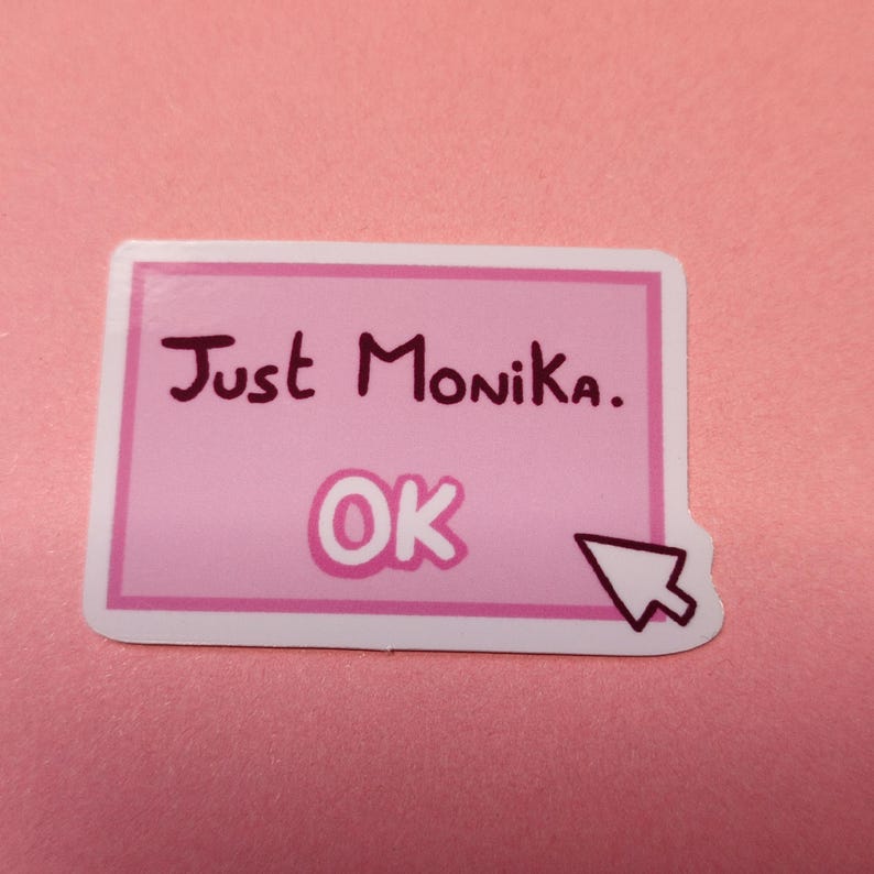 Doki Doki Literature Club DDLC Themed Stickers - Etsy